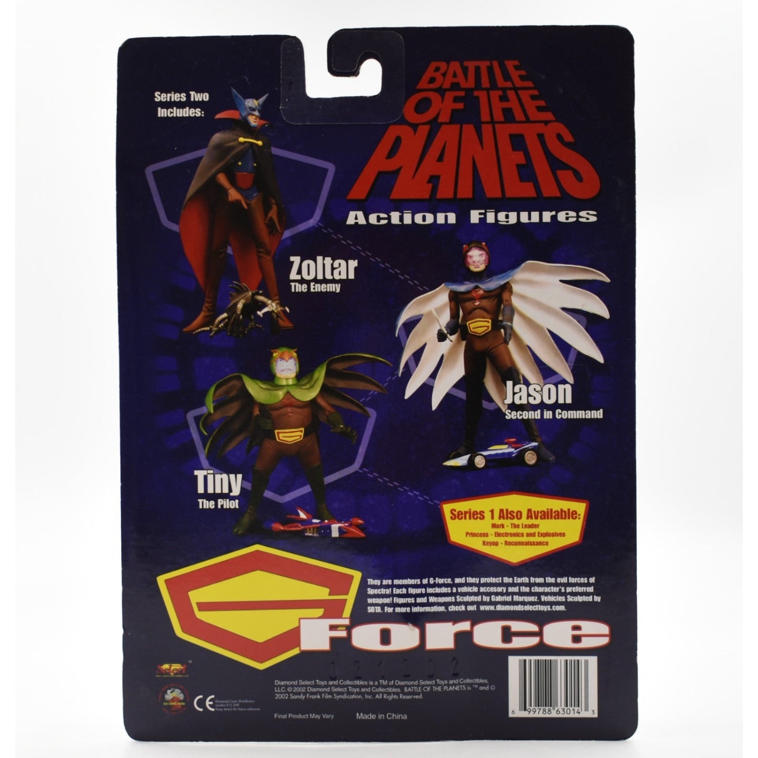 Diamond Select - Battle of The Planets G Force Series 2 - Jason Action ...
