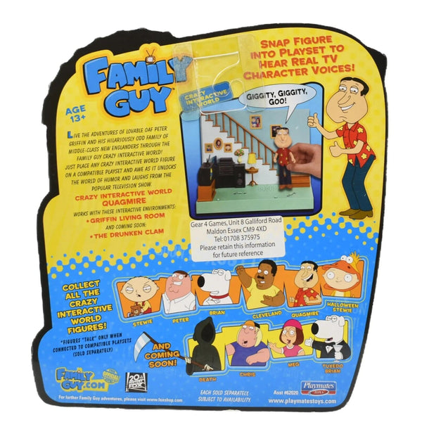Family Guy Crazy Interactive World - Quagmire Action Figure