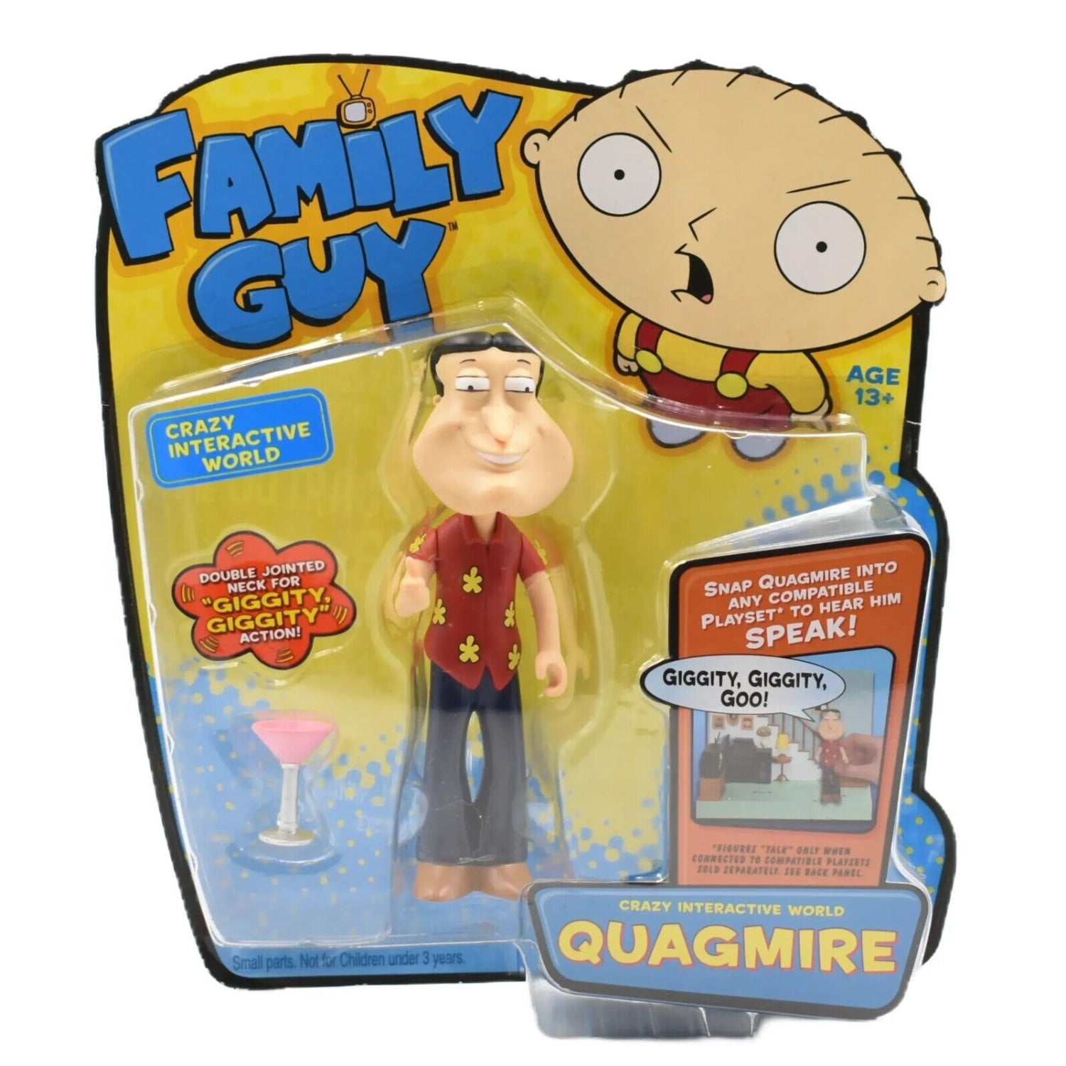 Family Guy Crazy Interactive World - Quagmire Action Figure