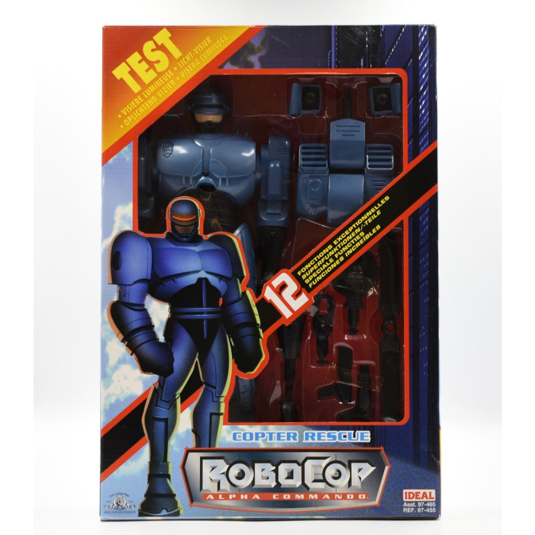 Ideal 1998 Robocop Alpha Commando Copter Rescue Action Figure