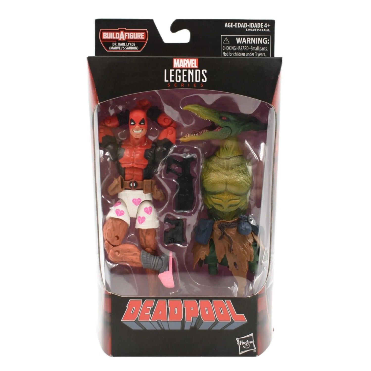 Marvel Legends Dr Karl Lykos (Sauron) BAF Series - Deadpool in Boxers ...