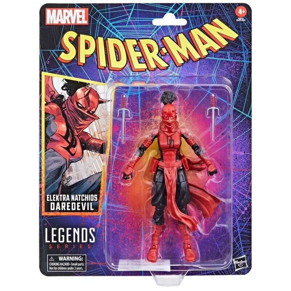 Marvel Legends Spider-Man Retro Wave 3 - Elektra Natchios Daredevil ...