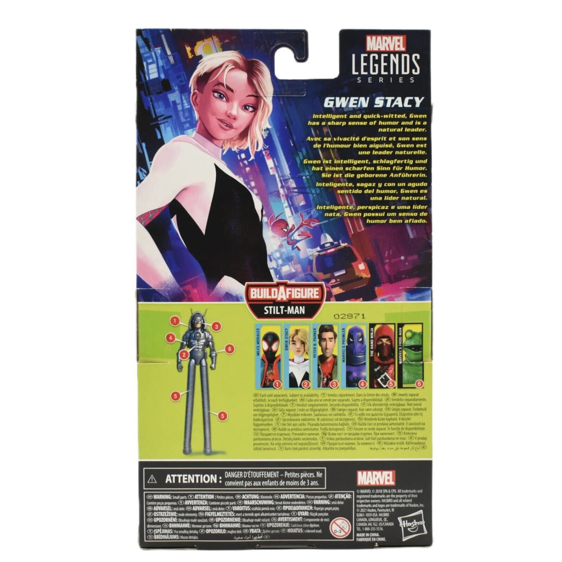 Marvel Legends Stilt-Man BAF Spider-Man Spider-Verse - Gwen Stacy ...