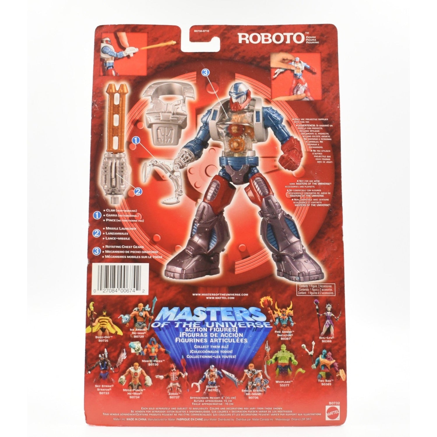 Masters of The Universe MOTU 200X - Roboto Action Figure
