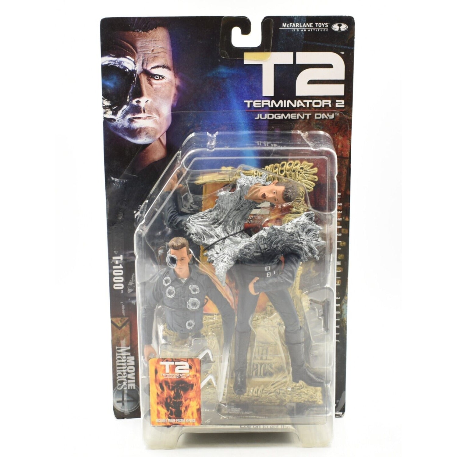 McFarlane Toys Movie Maniacs Terminator 2 Judgement Day - T-1000 Action ...