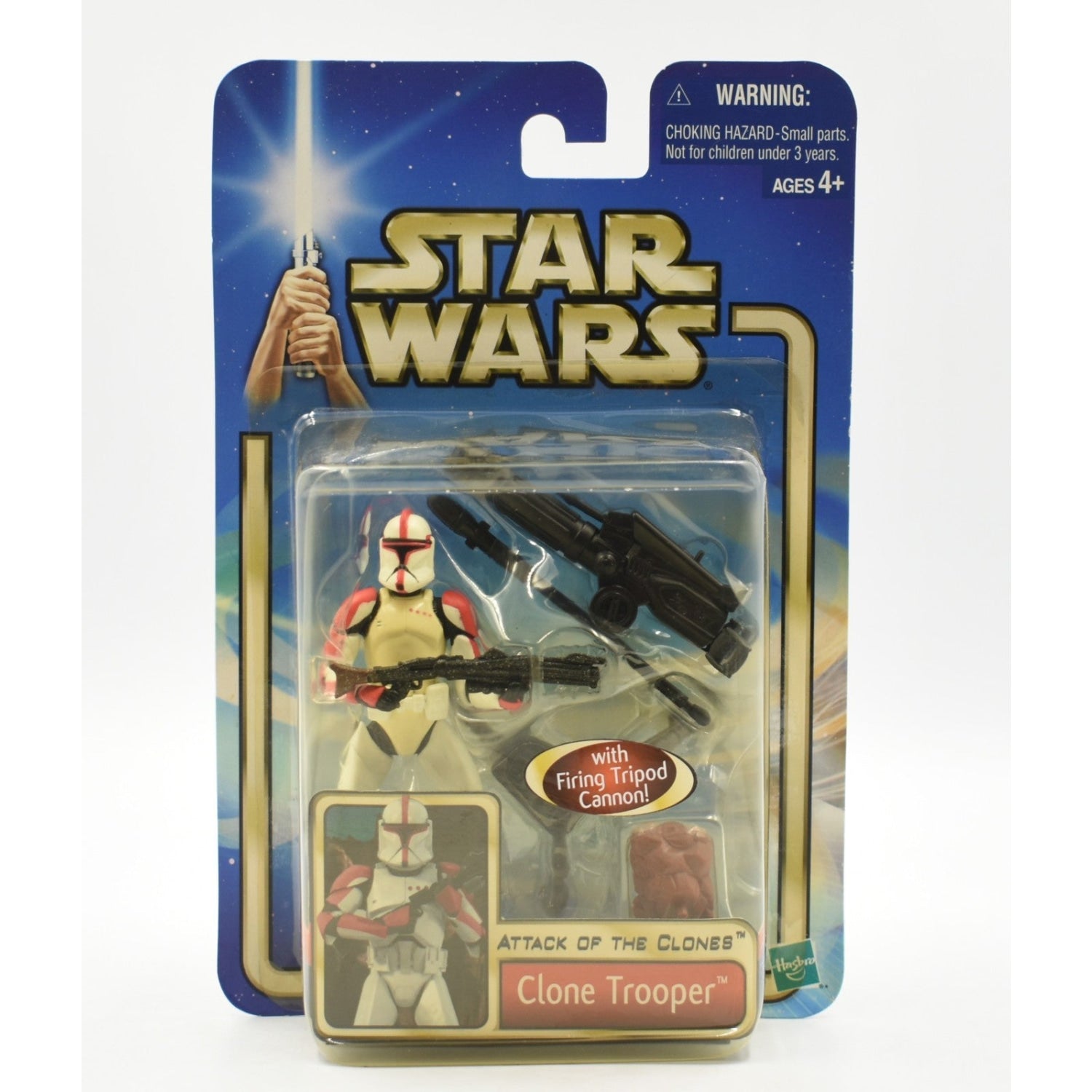 Star Wars Attack of The Clones - Clone Trooper (Red Stripe) Action Figure
