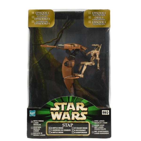 Star Wars Episode 1 Sneak Preview - Stap & Battle Droid Action Figure Set