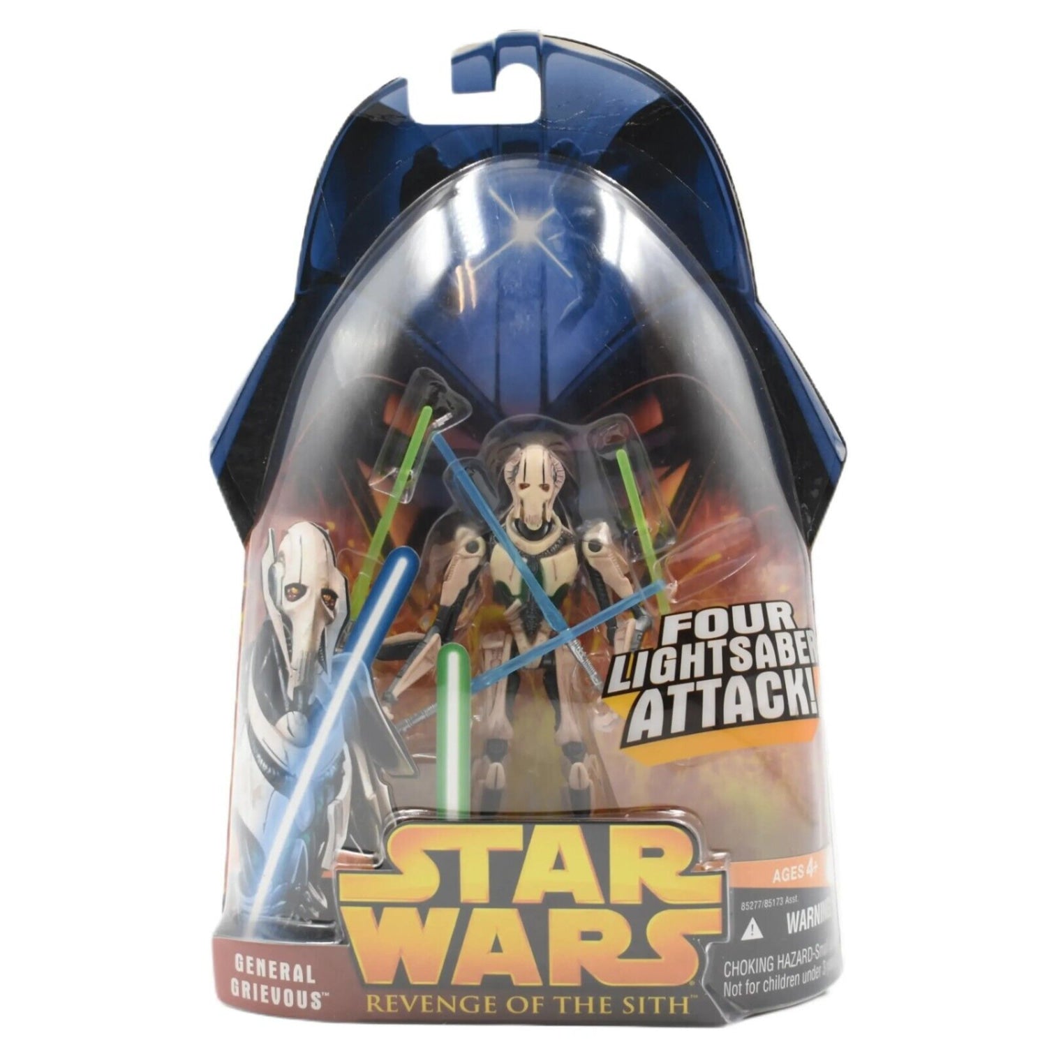 Star Wars Revenge of The Sith General Grievous 4 Lightsaber Attack ...