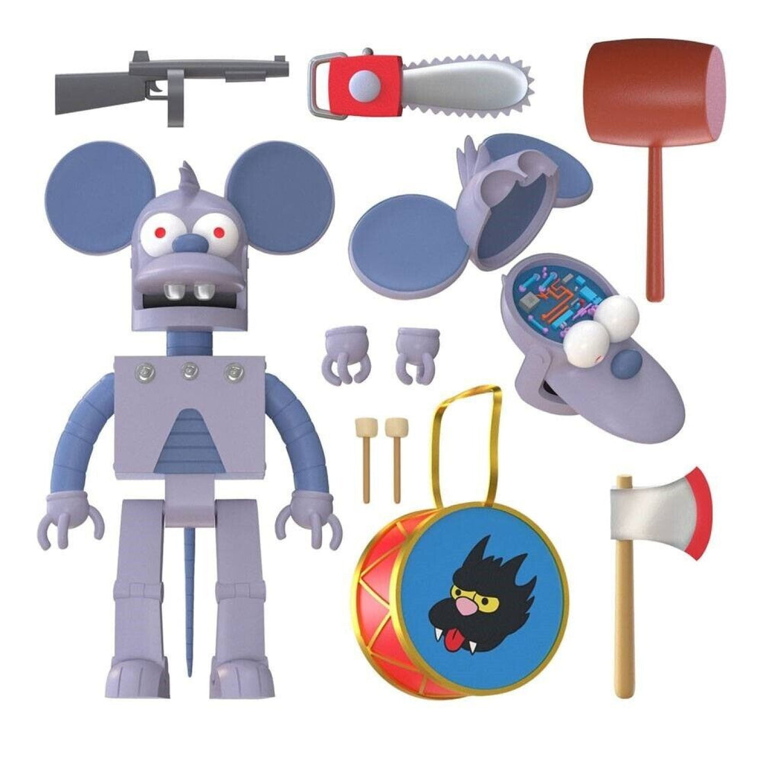 Super7 The Simpsons Ultimates - Robot Itchy Action Figure
