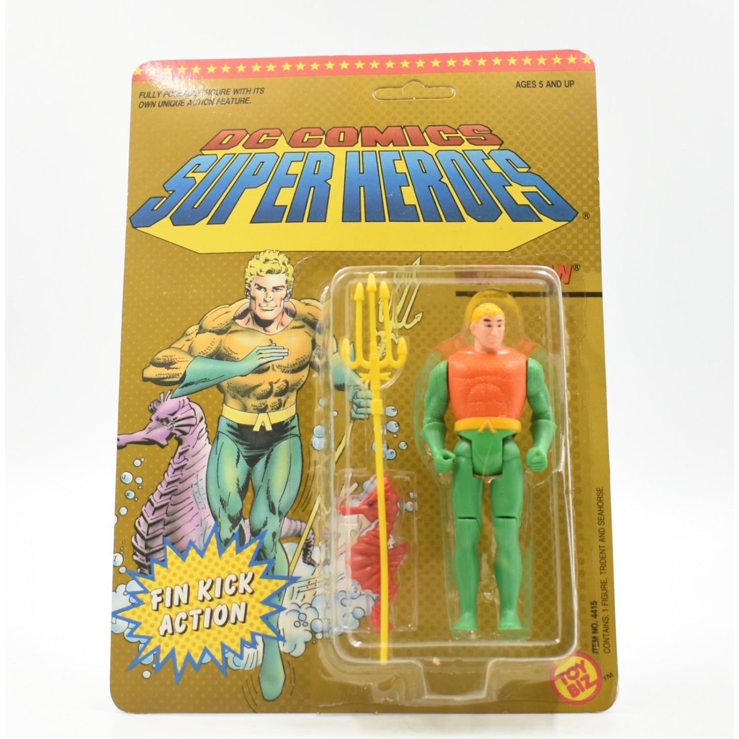 Toybiz - DC Comics Super Heroes - Aquaman Fin Kick Action Figure