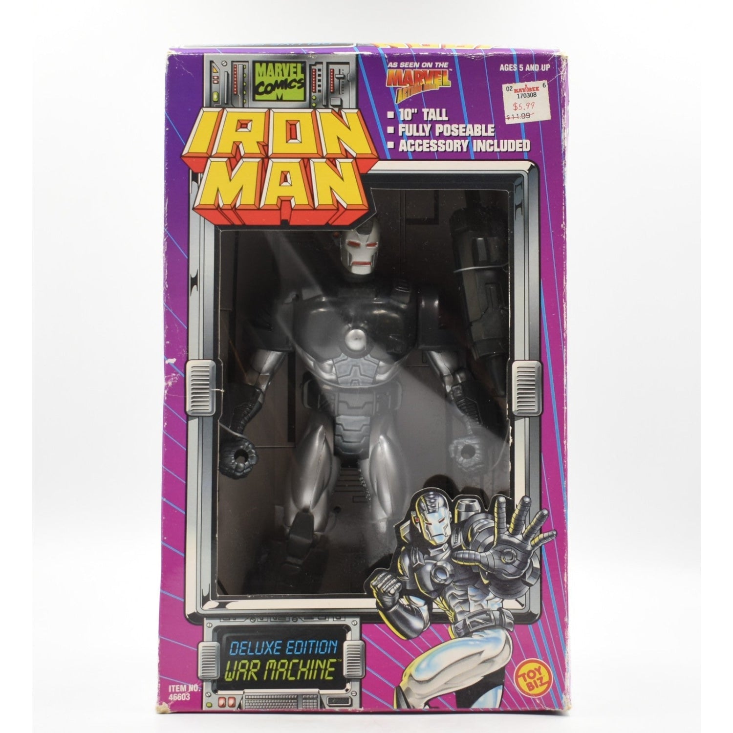 Iron Man The Animated Series - War Machine Deluxe Edition 10" Action Figure