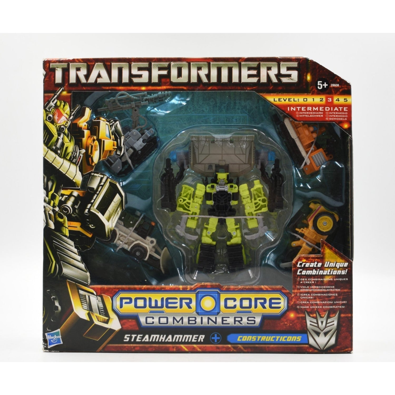 Transformers Power Core Combiners - Steamhammer & Constructicons Action ...