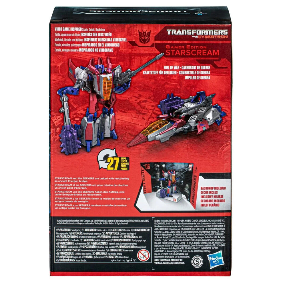 Transformers Studio Series Gamer Edition War for Cybertron - Starscream ...