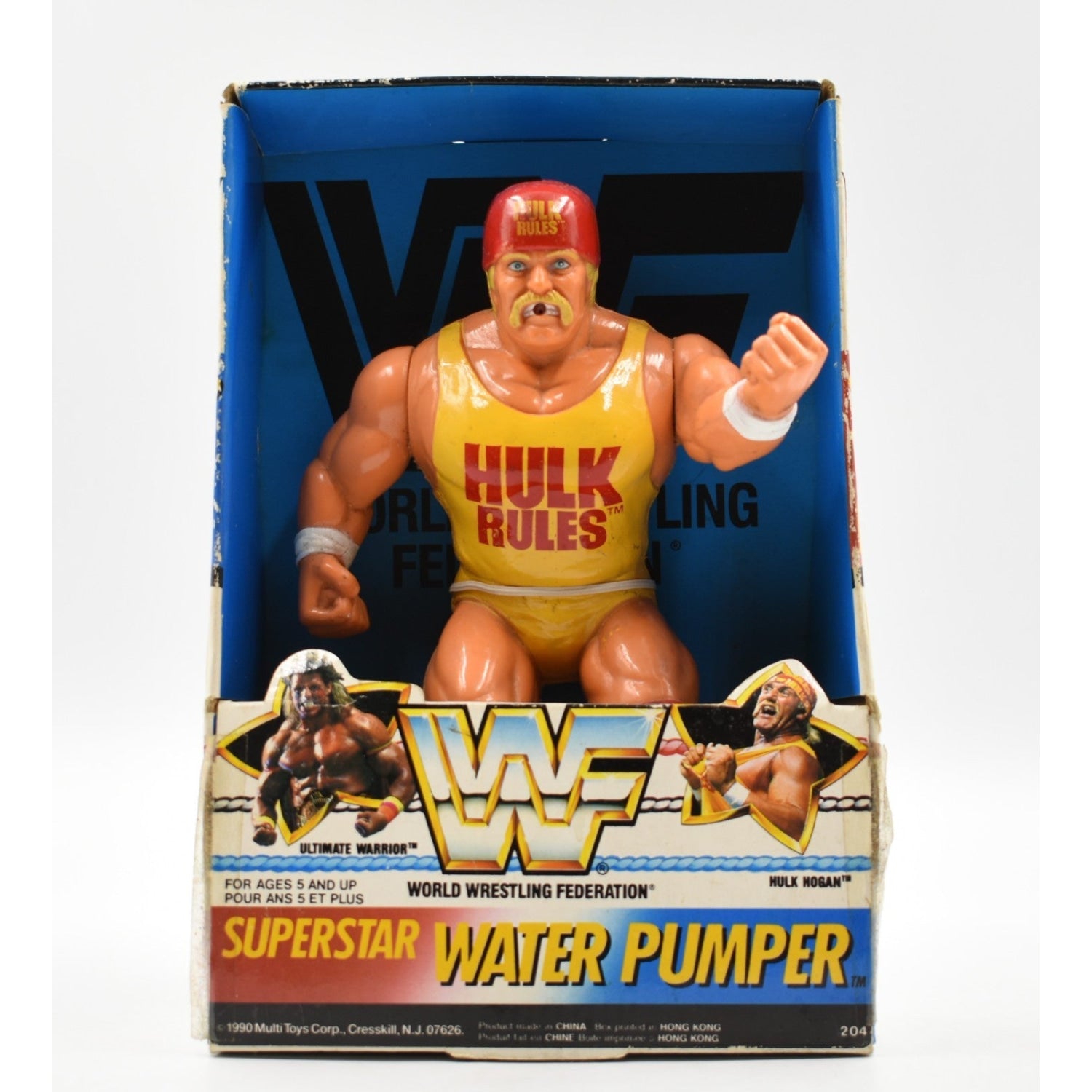 WWF Superstar Water Pumper Gun Hulk Hogan Figure